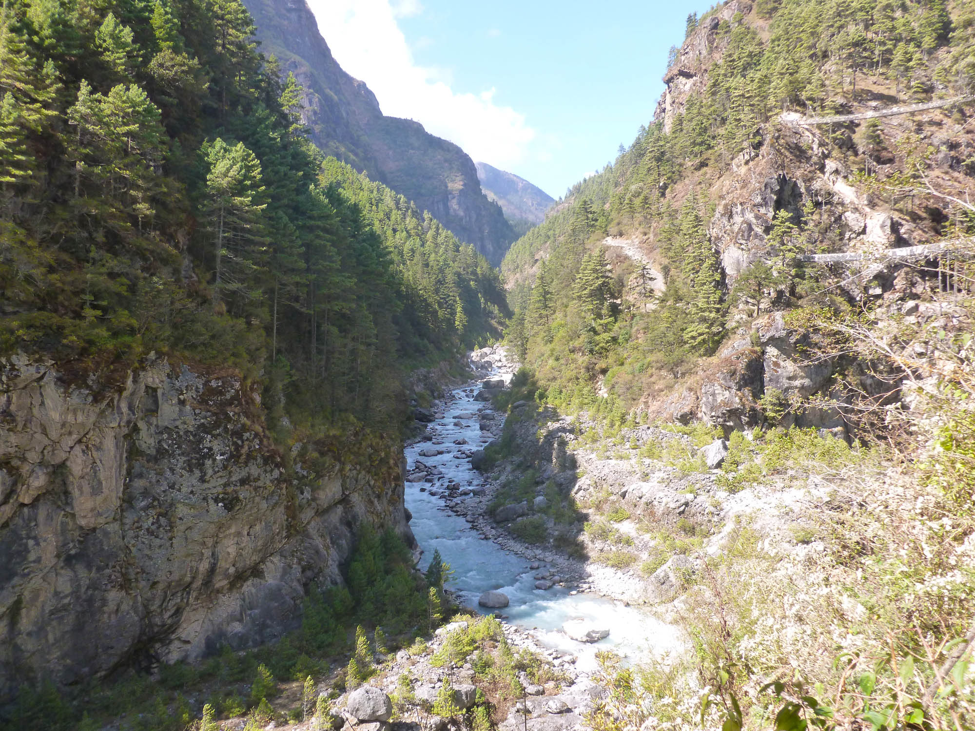 Looking down a side valley - The Aloof